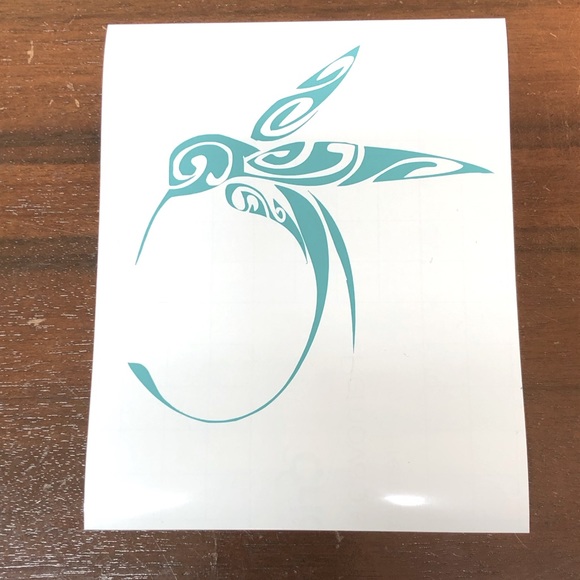 Homemade | Other | Hummingbird Teal Vinyl Decal New | Poshmark